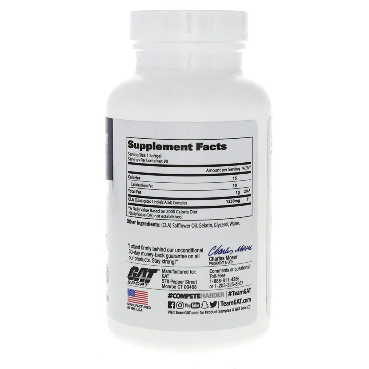 Gat Cla 1250 Body Composition Support 90 Capsulas – Fuse nutricion ...